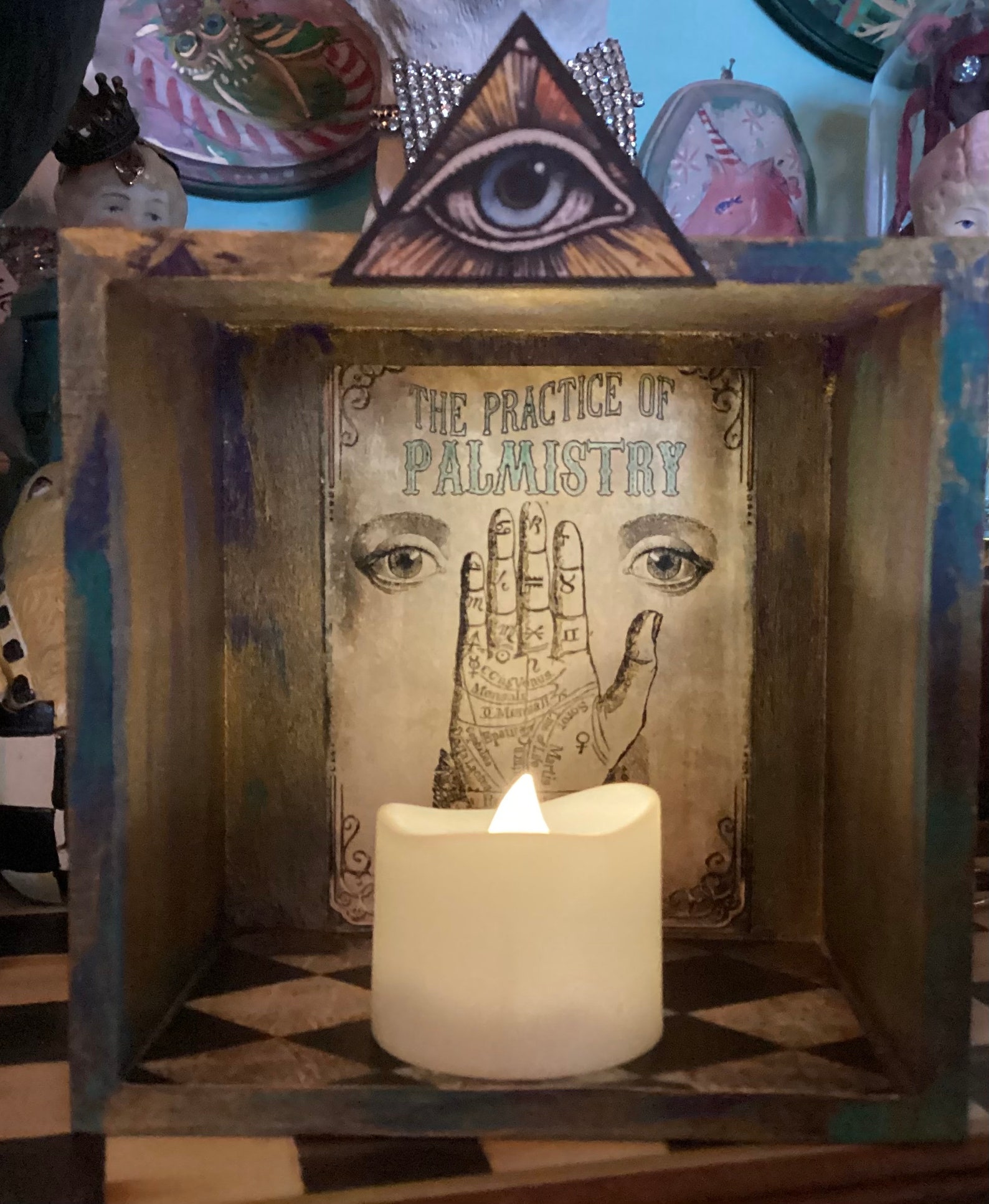 Little Fortune Teller Palm Reader Art Shadow Box - Etsy