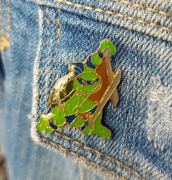 TMNT Pin Leo Enamel Pin Ninja Turtles Enamel Pin Vintage | Etsy