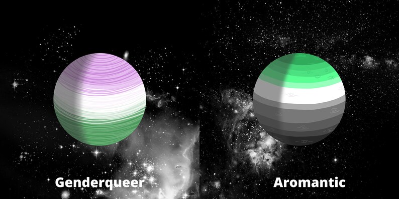 Pride Planets Mini Prints LGBTQIA Pride Art, Lgbt Business, Rainbow Art ...