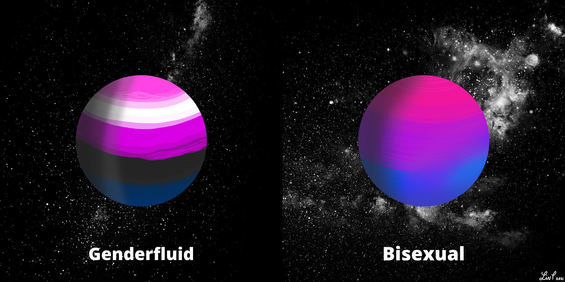 Pride Planets Mini Prints LGBTQIA Pride Art, Lgbt Business, Rainbow Art ...