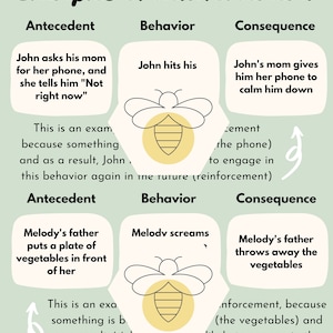 Reinforcement/punishment Consequences ABA Parent Training Handout ...