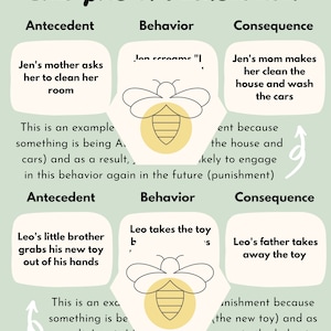 Reinforcement/punishment Consequences ABA Parent Training Handout ...