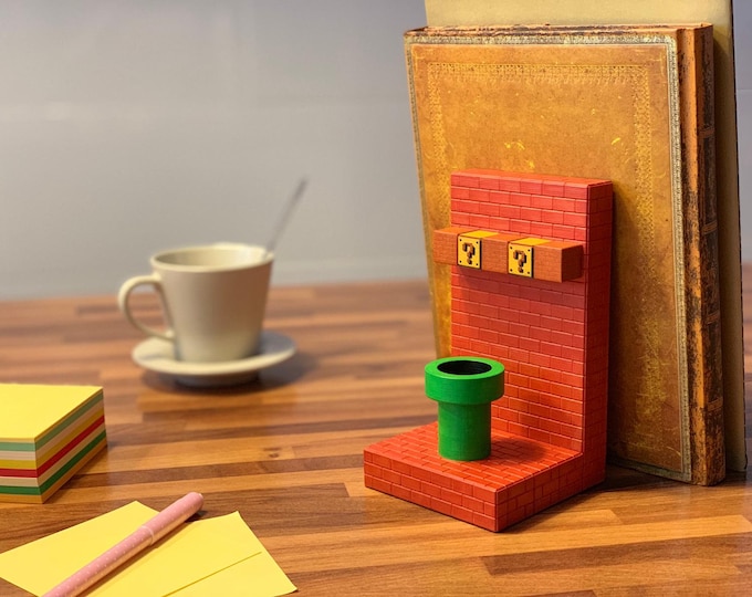 Mario Bros Bookend, Wall Edition - Etsy España