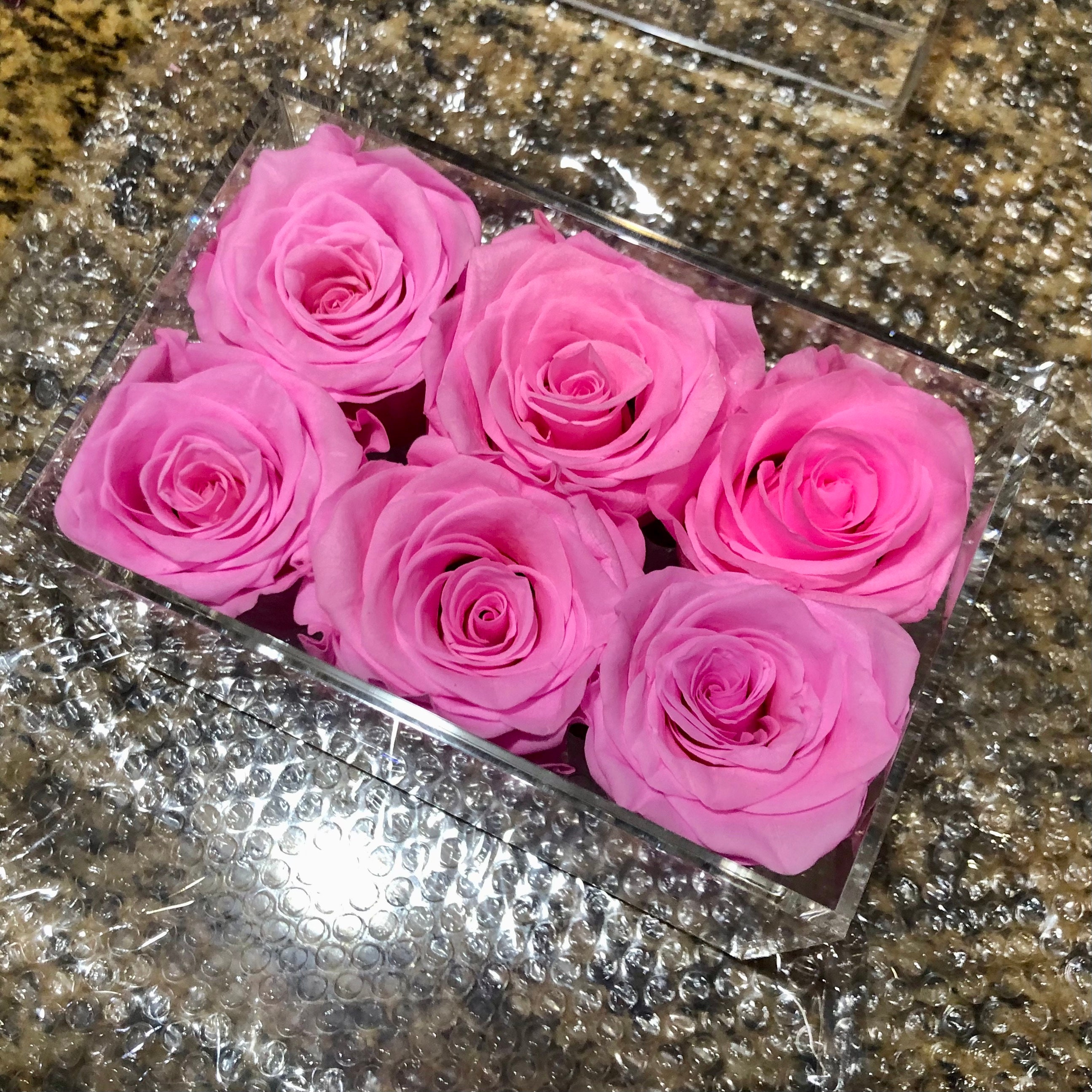 Customize Your Own:acrylic Flower Box With 6 Forever Naturally ...