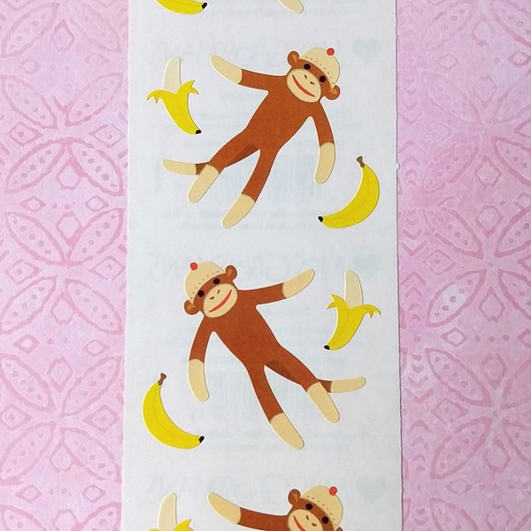 Sock Monkey Labels - Etsy