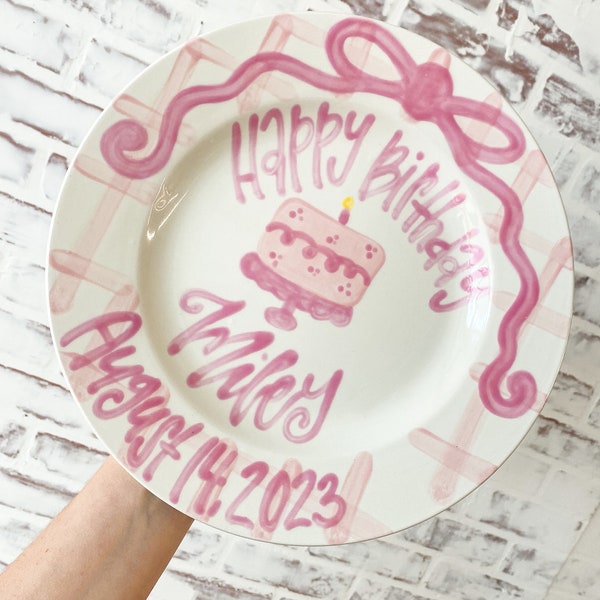 Birthday Plate - Etsy