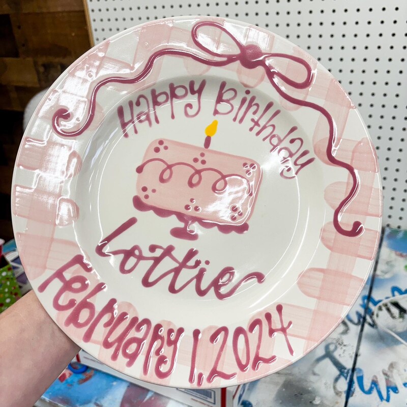 Painted Cake Plate - Etsy