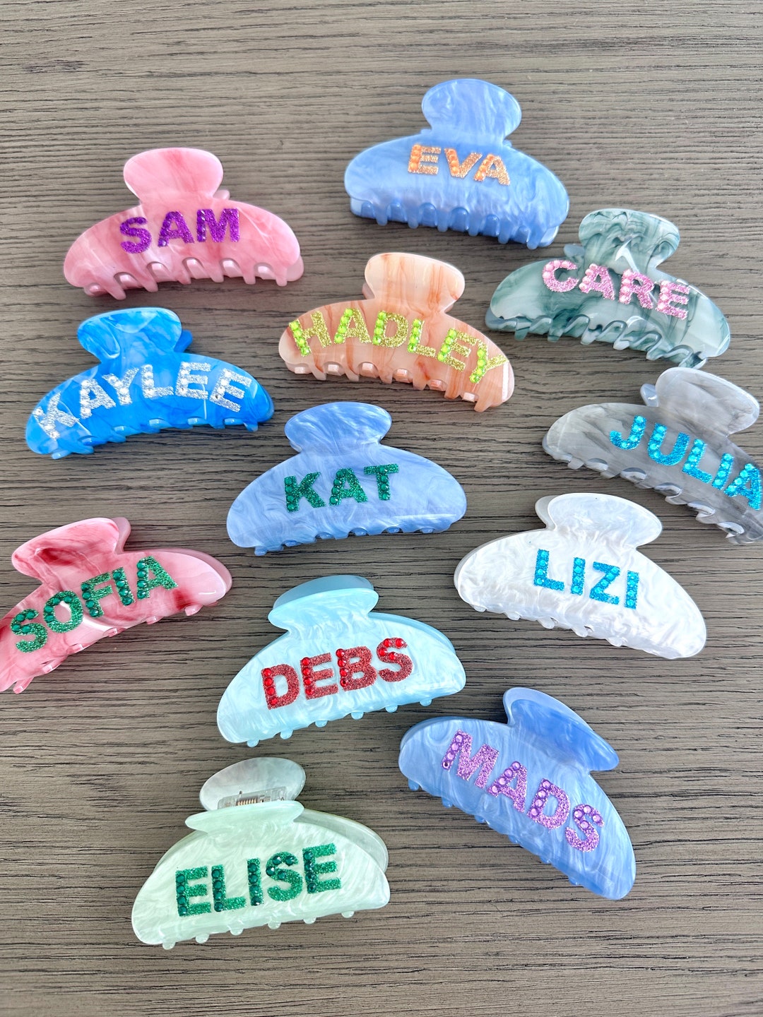 Custom Hair Claw - Personalized Hair Clip - Game Day Hair Clip - Custom ...