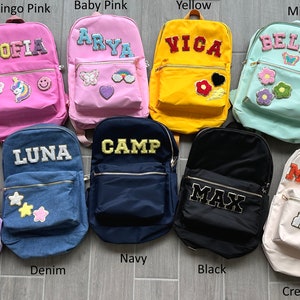 Nylon Backpack Personalized Backpack Book Bag for Kids Backpack With ...