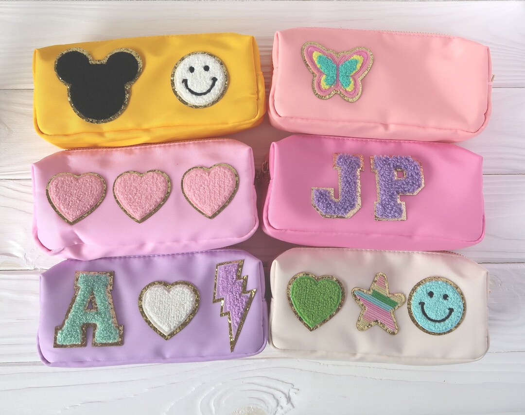 Personalized Nylon Pen & Pencil Bag - Custom Patch Organizer - Etsy