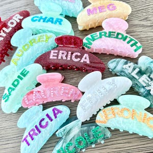 Personalized Hair Clip - Custom Hair Claw - Hair Barrettes Gift ...