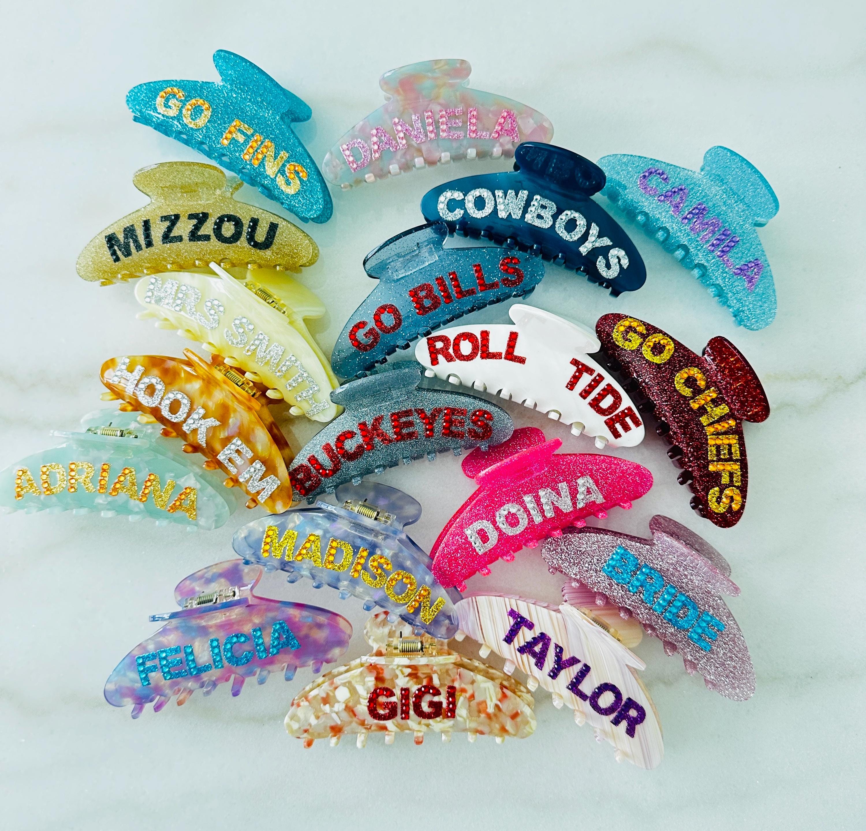 Personalized Hair Clip - Custom Hair Claw - Hair Barrettes Gift ...