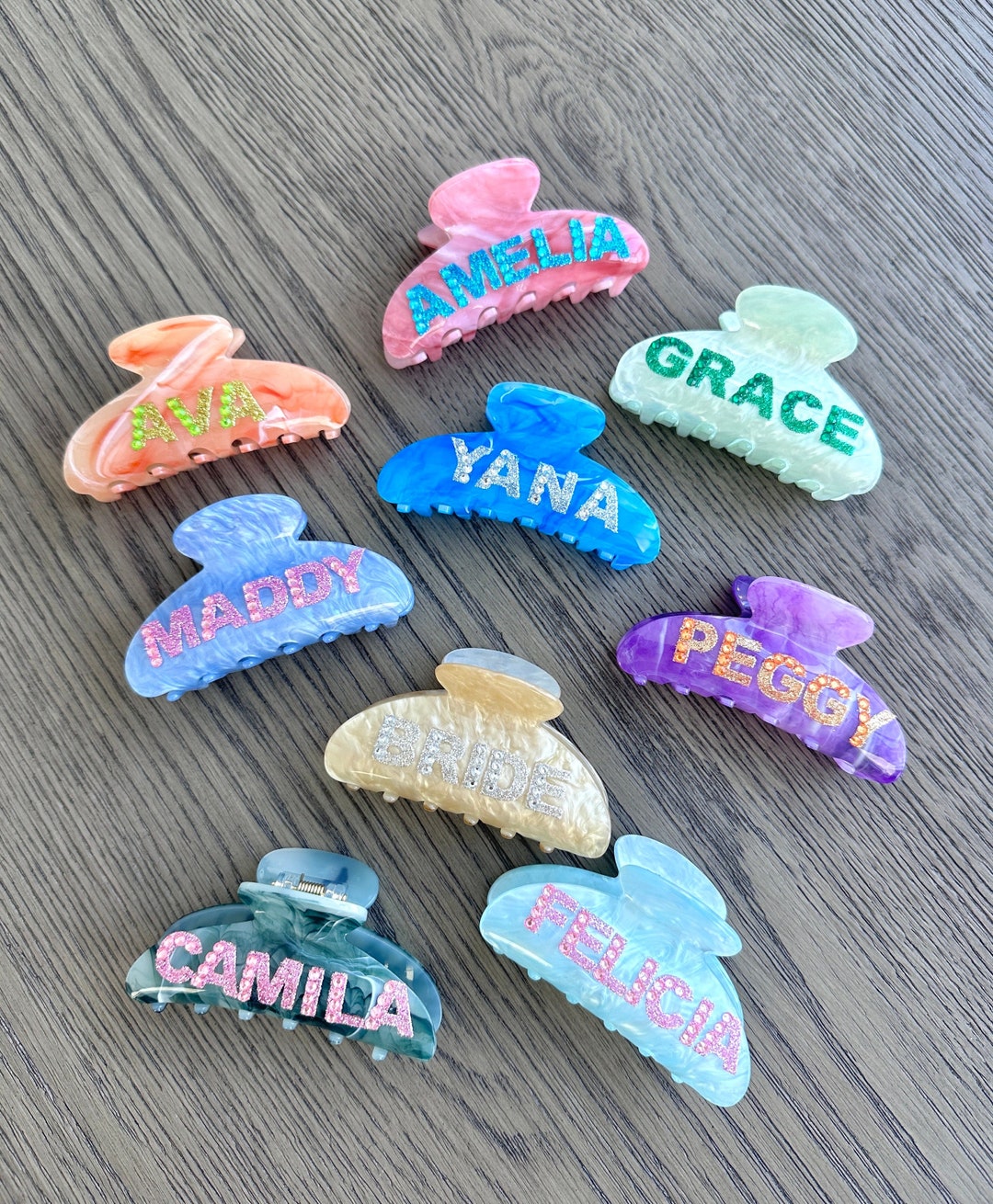 Custom Hair Clip - Personalized Hair Clip - Game Day Hair Accessory ...