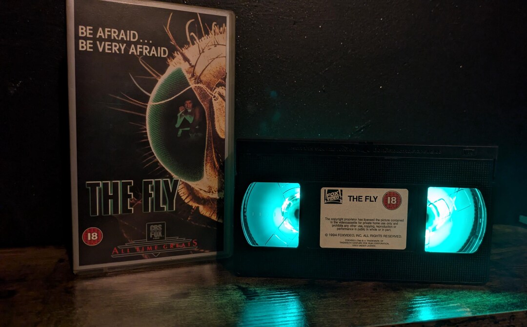 The Fly VHS Tape Light Horror Upcycled Retro Night Light Halloween - Etsy