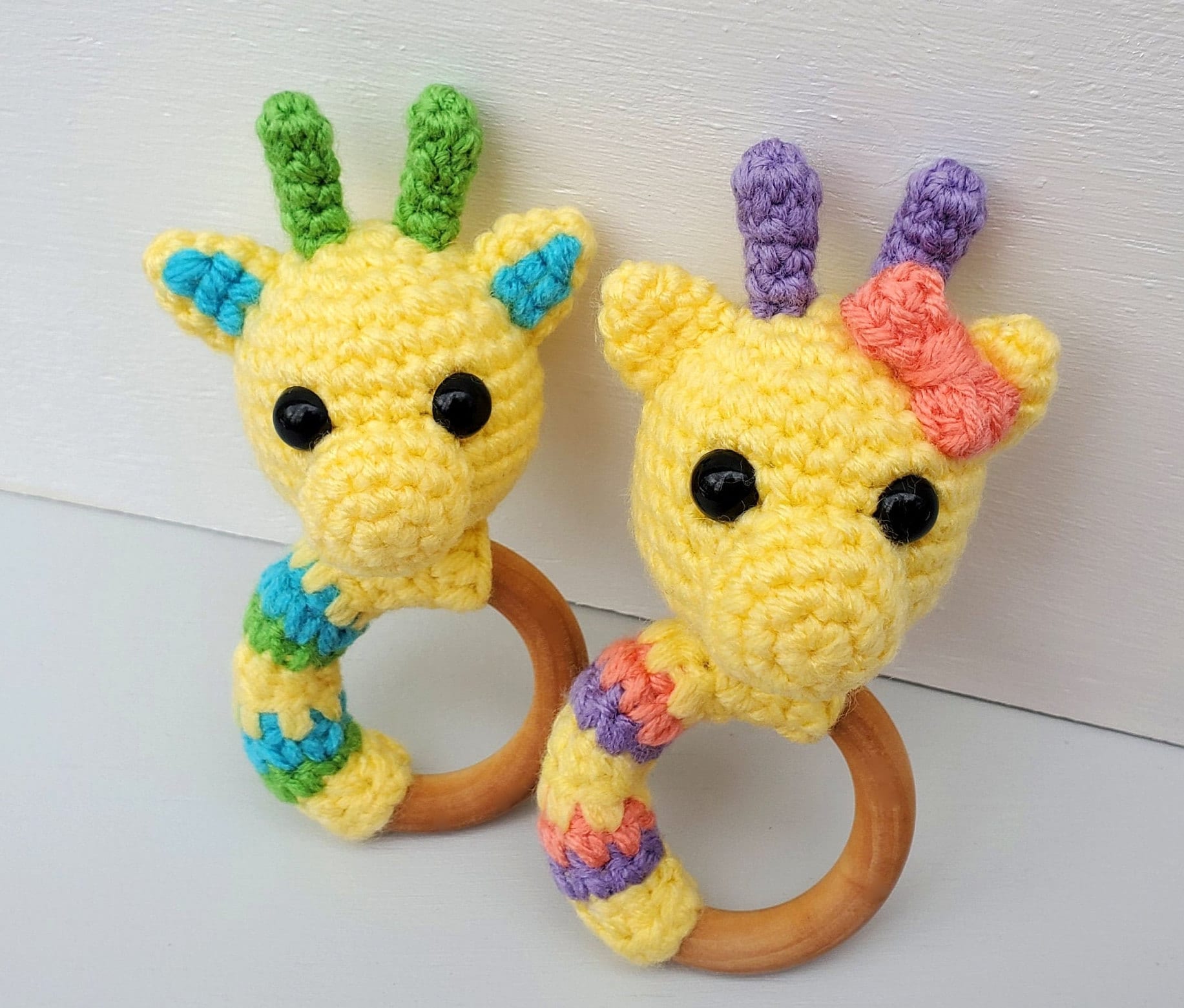 Handmade Baby Rattle Toy / Baby Giraffe Rattle / Wooden | Etsy