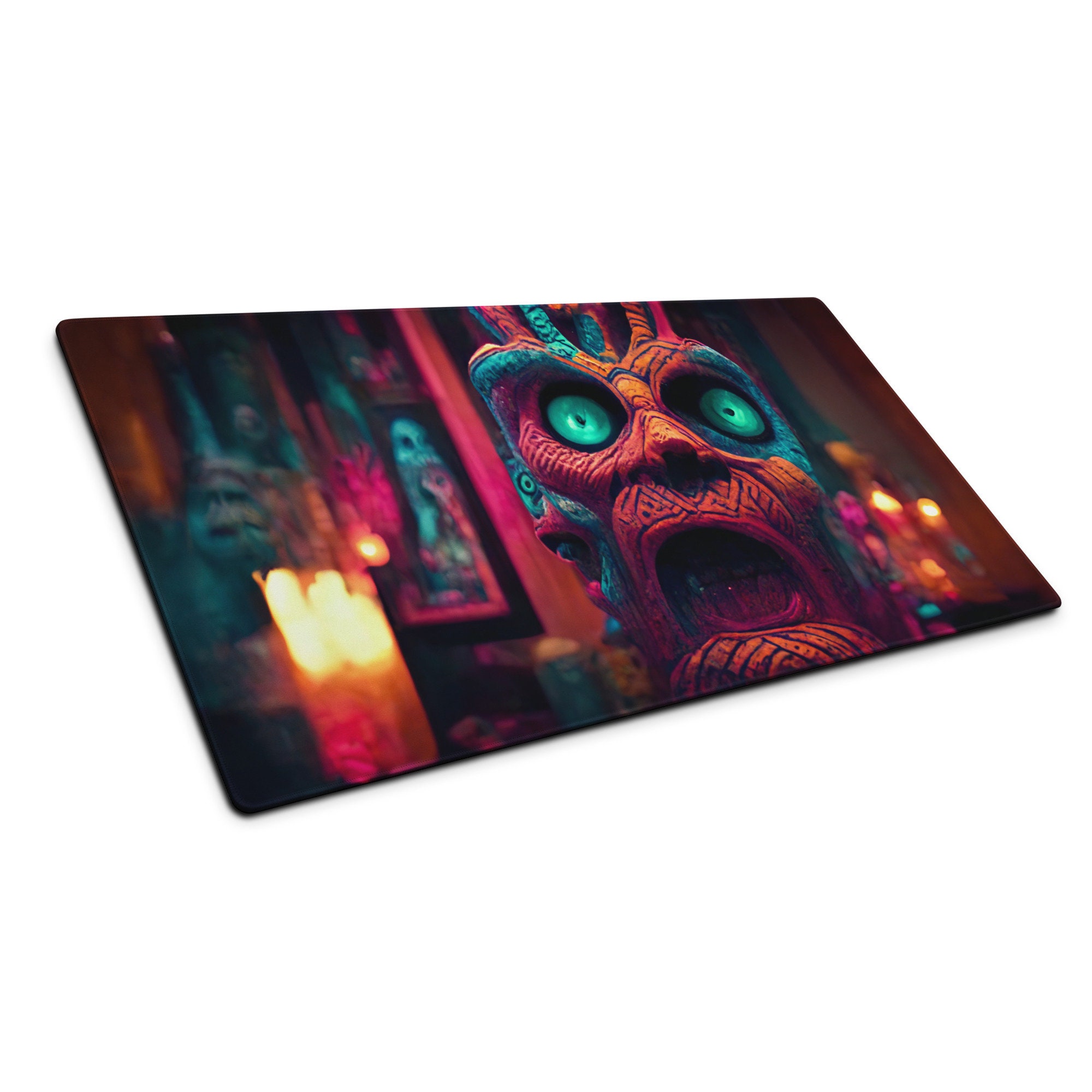 Monsterbucket Screaming Tiki God Totem Statue Gaming Mouse Pad - Etsy
