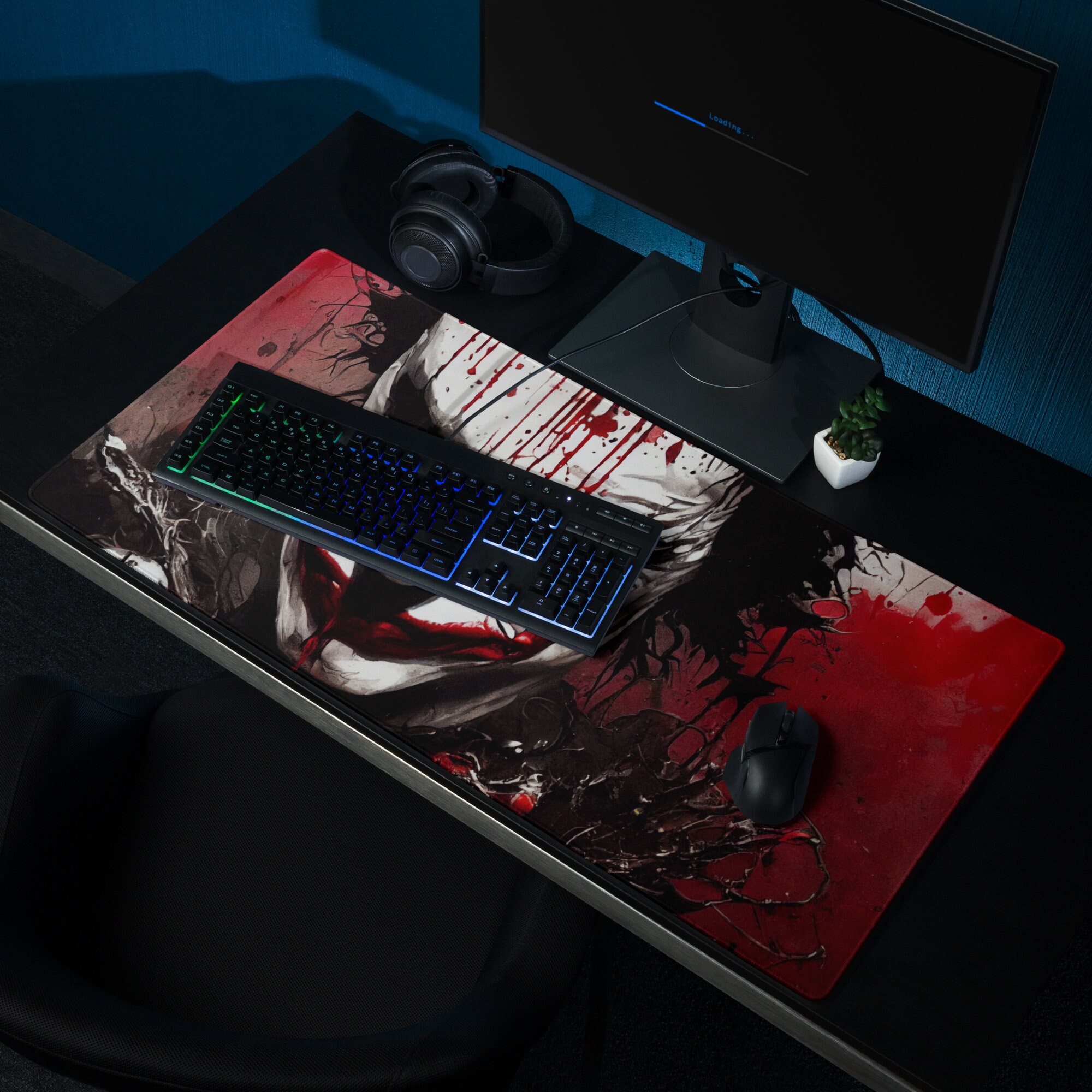 MonsterBucket Spooky Joker Card Clown Design Splatter Paint Large ...