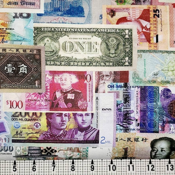 Money Print Fabric - Etsy Canada