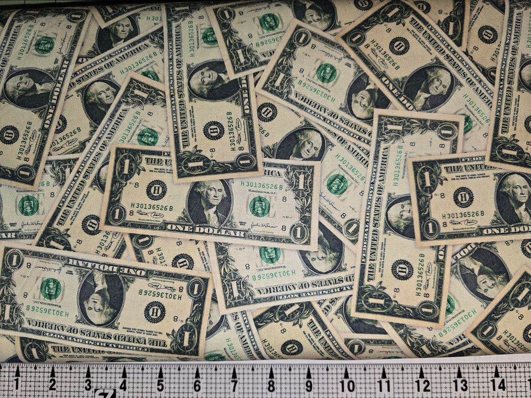 David Textiles Dollar Bills DX-0255-9C Fabric by the Yard//piece - Etsy