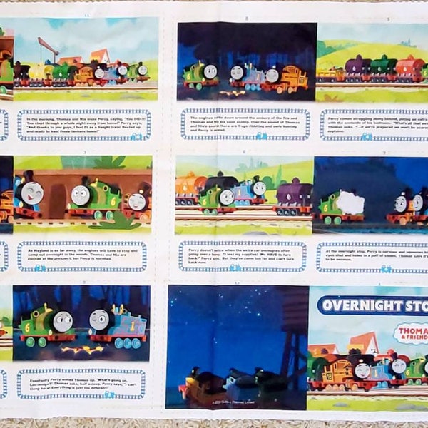 Thomas the Train Fabric Panel - Etsy