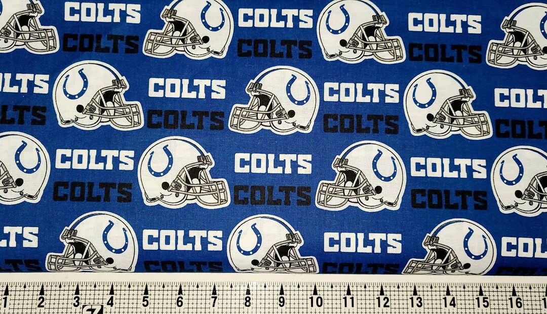 Fabric Traditions Indianapolis Colts Fabric by the Yard//piece - Etsy