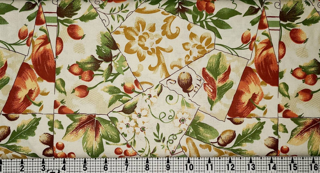 Oakhurst Textiles Herbst Collage Stoff Bulk-Lager / Stück - Etsy.de