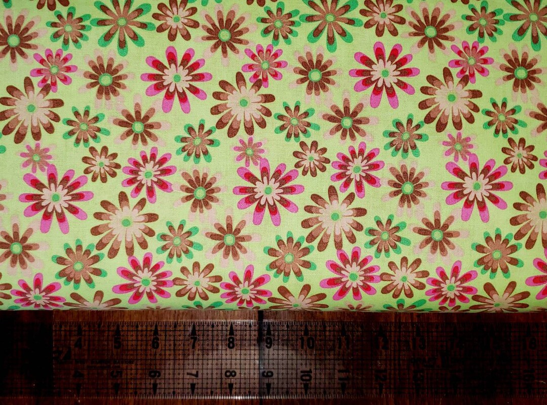 Flower Power 9 Fabric by the Yard//piece - Etsy