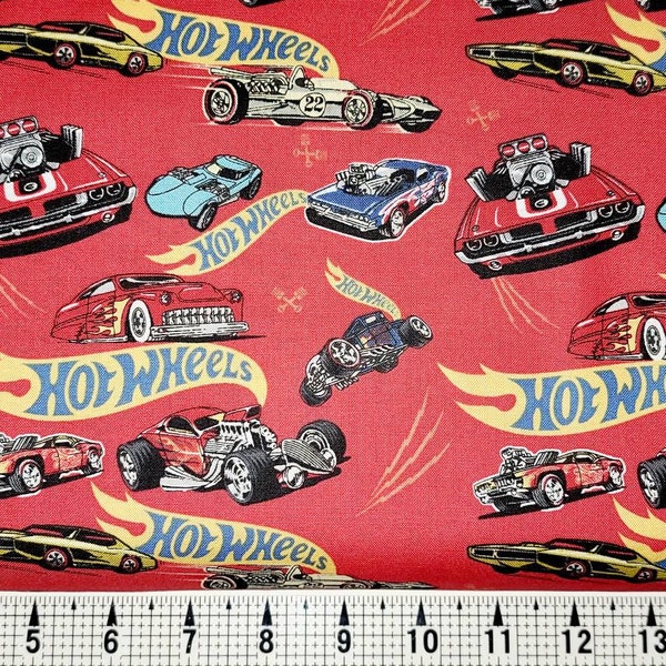Fabric by the Yard Hot Wheels - Etsy