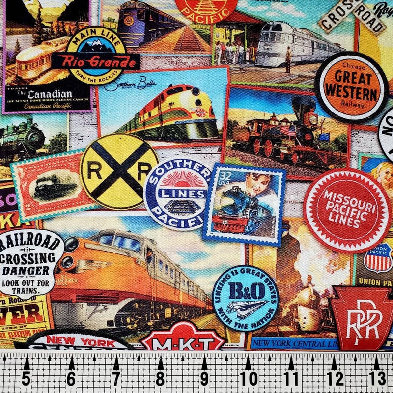 Train Fabric - Etsy