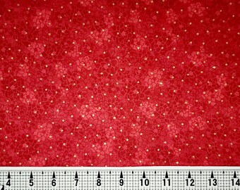 Red Christmas Fabric | Etsy