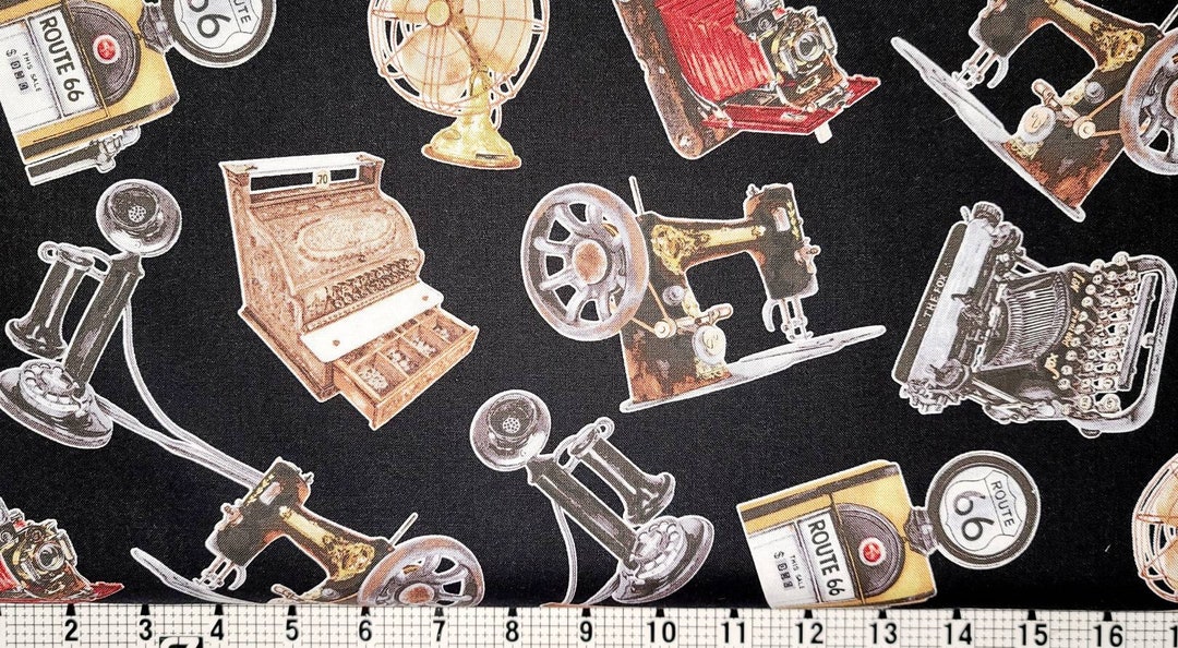 Exclusively Quilting Vintage Gadgets 60985 Fabric by the Yard//piece - Etsy
