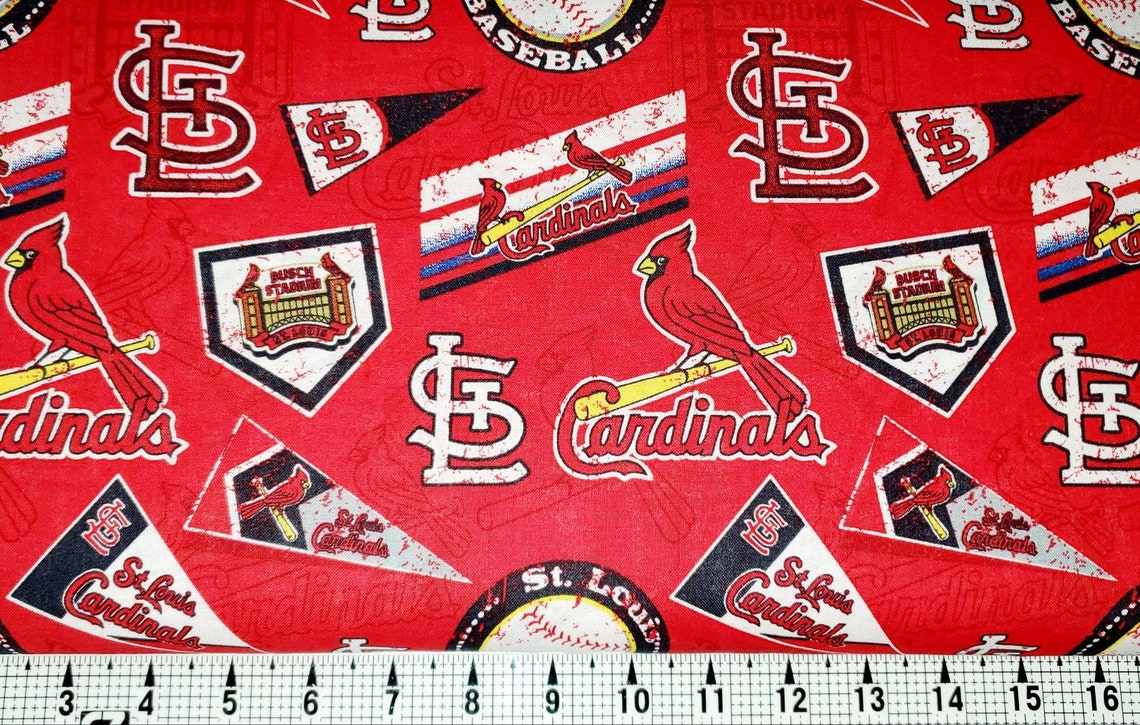 Fabric Traditions St. Louis Cardinals Fabric by the Yard//piece - Etsy