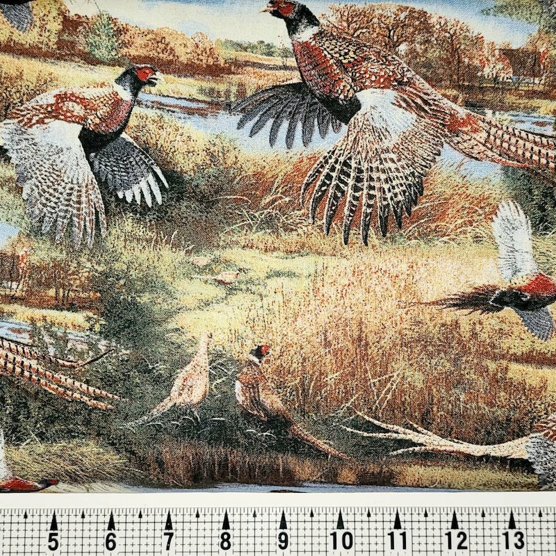Pheasant Fabric - Etsy
