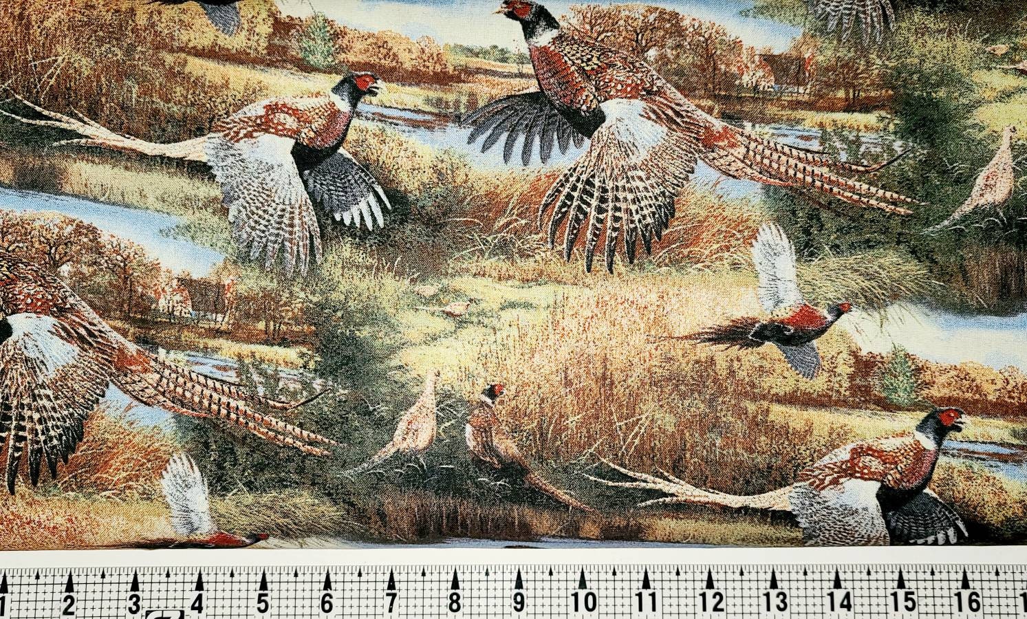 Springs Creative Feathered Run Pheasants CP59995 Fabric by the Yard ...