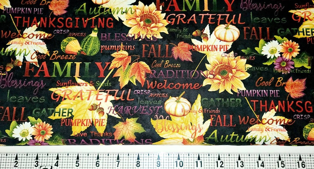 Henry Glass Autumn Album Sayings 2020 Fabric by the Yard/piece - Etsy