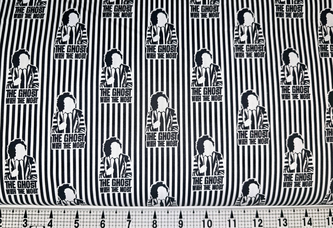 Camelot Fabrics Beetlejuice Ghost With the Most 23340114 Fabric by the Yard//piece - Etsy