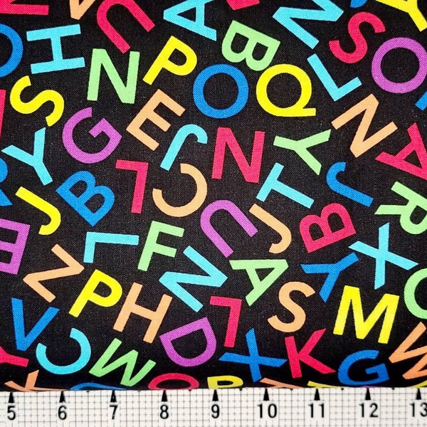 Alphabet Fabric - Etsy