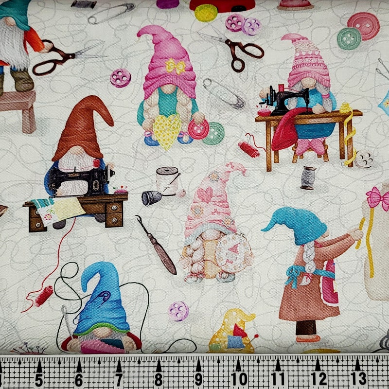 Gnome Fabric - Etsy