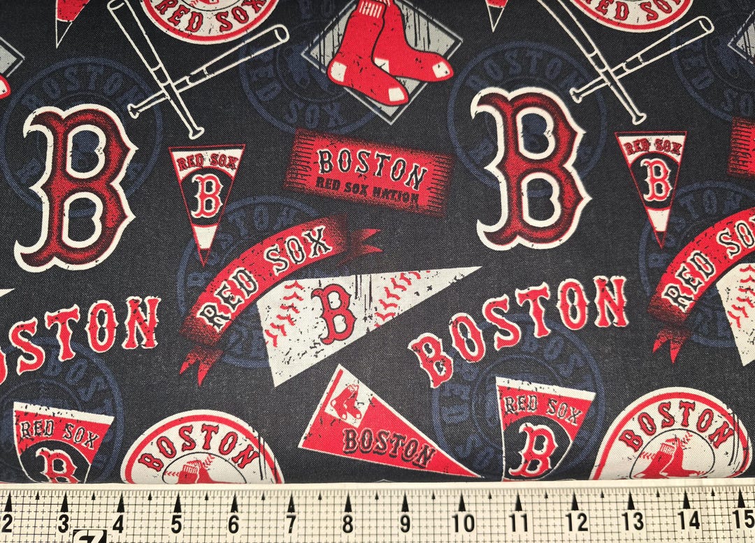 Fabric Traditions Boston Red Sox Fabric by the Yard//piece - Etsy