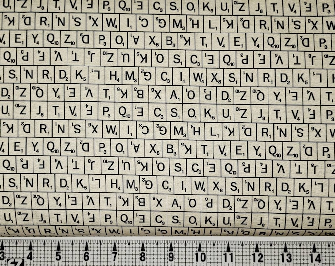 Camelot Fabrics Scrabble Tiles 95070324-01 Fabric by the Yard/piece - Etsy