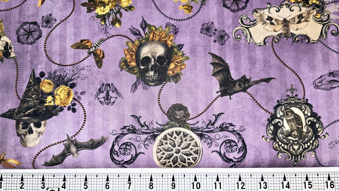 Robert Kaufman Dreadful Delights on Thistle SRKD-22475-252 Fabric by ...