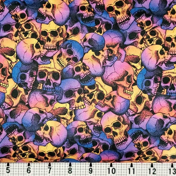 Skull Fabric - Etsy