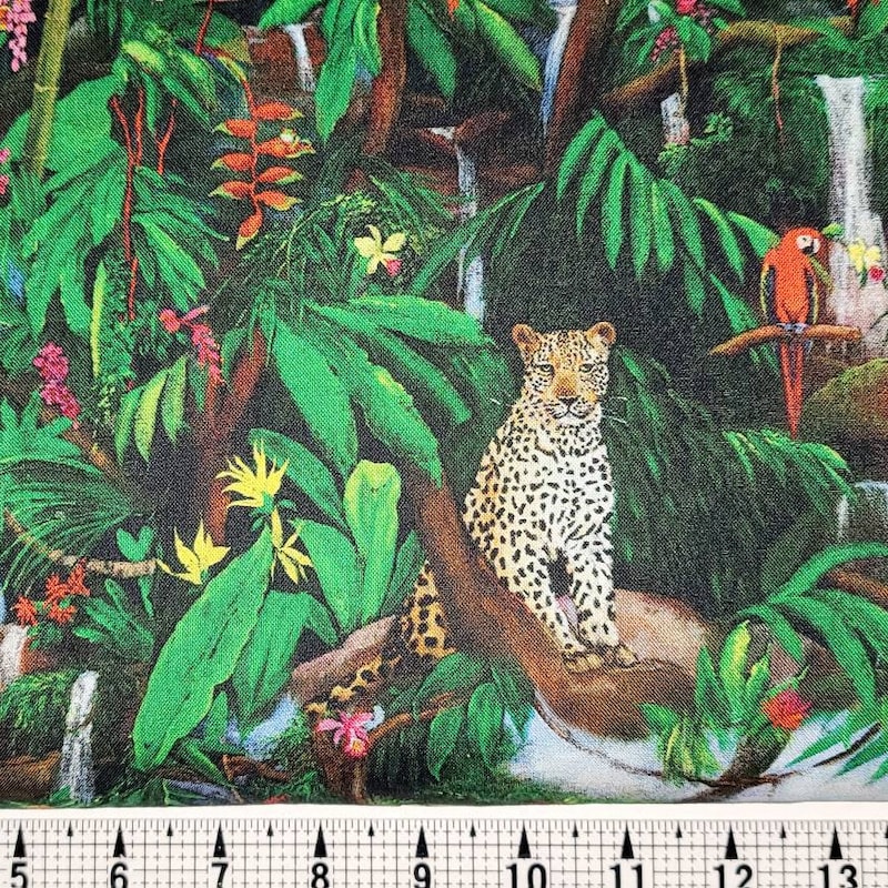 Jungle Print Fabric - Etsy