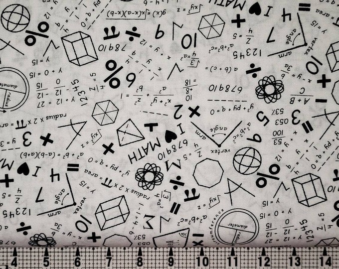 Michael Miller Math Equations DC9715 Fabric by the Yard//piece - Etsy