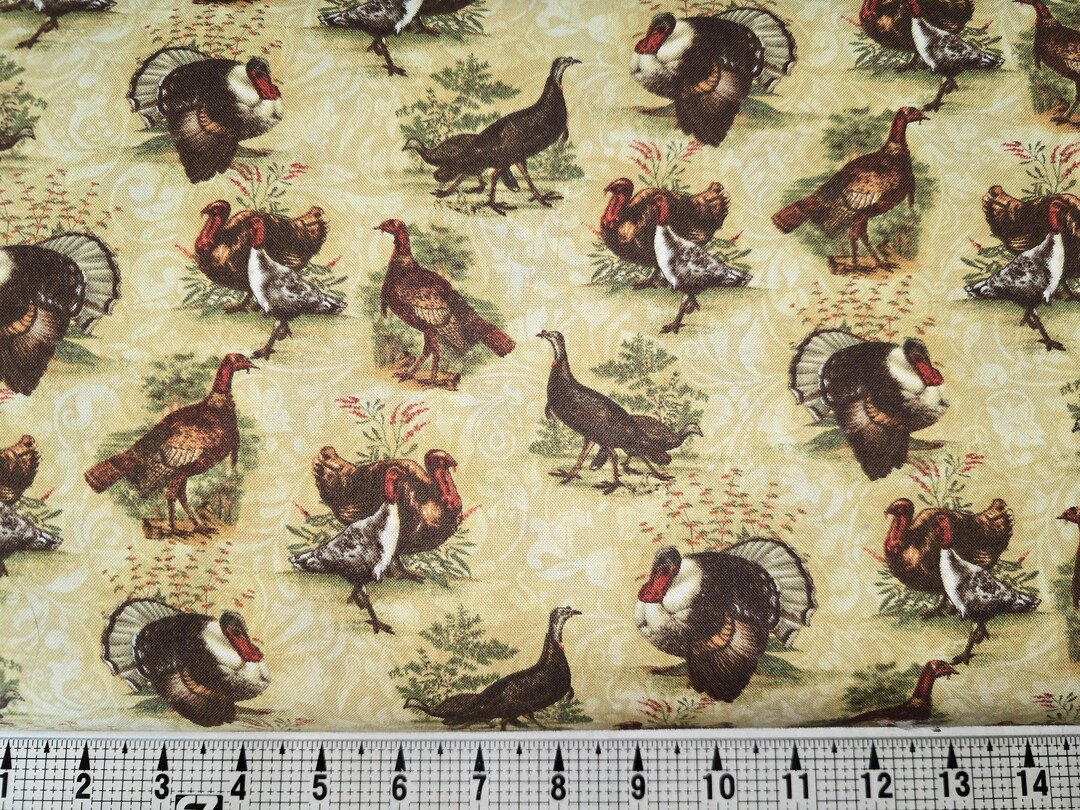 Benartex Fabrics Turkey Run 02391 Fabric by the Yard//piece - Etsy