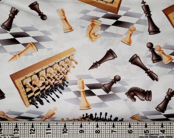 Chess Fabric - Etsy