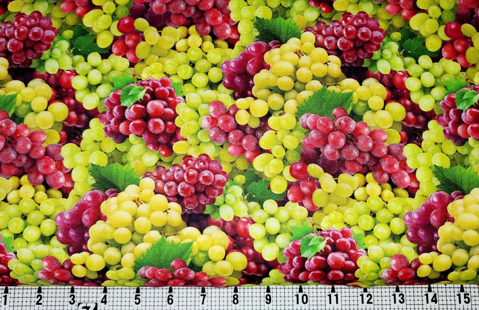 Elizabeth Studios Food Festival Grapes 579 Fabric by the | Etsy