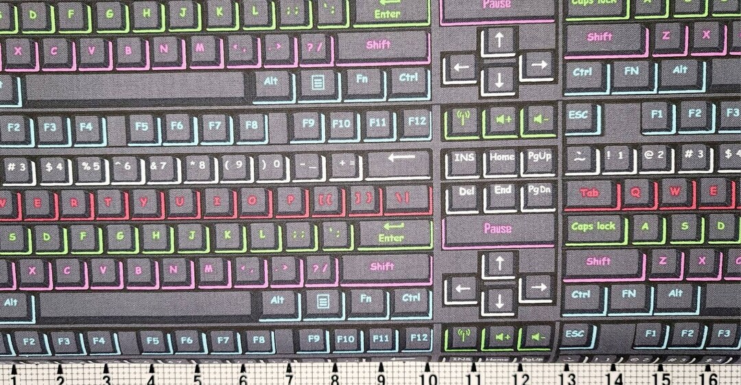 Studio E Fabrics Disco Tech Keyboard 6935 Fabric by the Yard//piece - Etsy