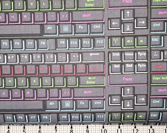 Keys Fabric Computer Keyboard by Mongiesama Computer Keys - Etsy