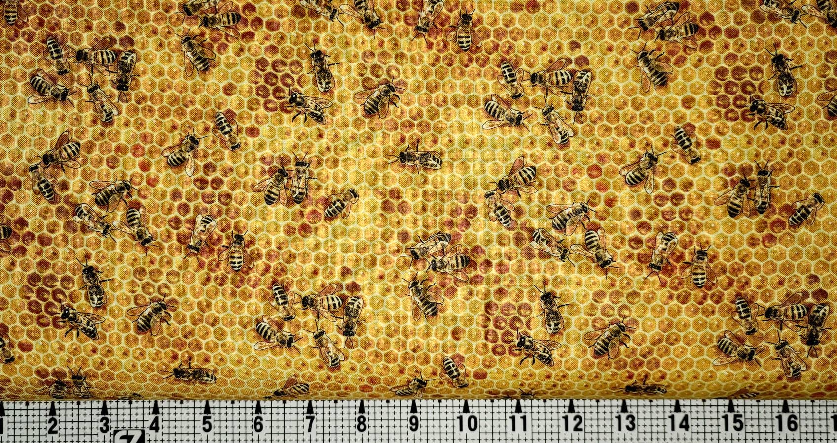Elizabeth Studios Bees 510 Fabric by the Yard//piece - Etsy